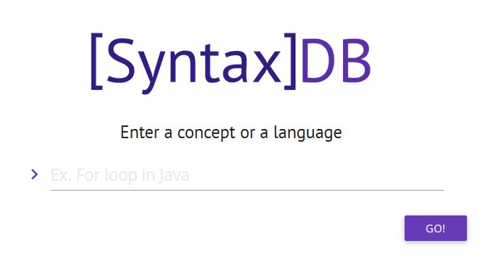 SyntaxDB: Programmers' Run-To Search Engine | SourceCodester
